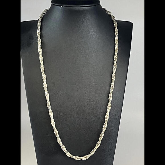 Jewelry | Vintage Han Italian 925 Sterling Silver Twisted Chain ...